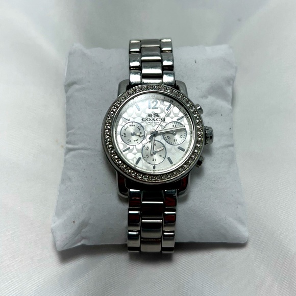 Coach | Accessories | Coach Womens Stainless Steel Watch With Silver ...